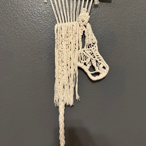 DIY Macrame HORSE KIT Farm Decor, Barn, Rustic, Cowboy, Bobbiny Cord - Etsy