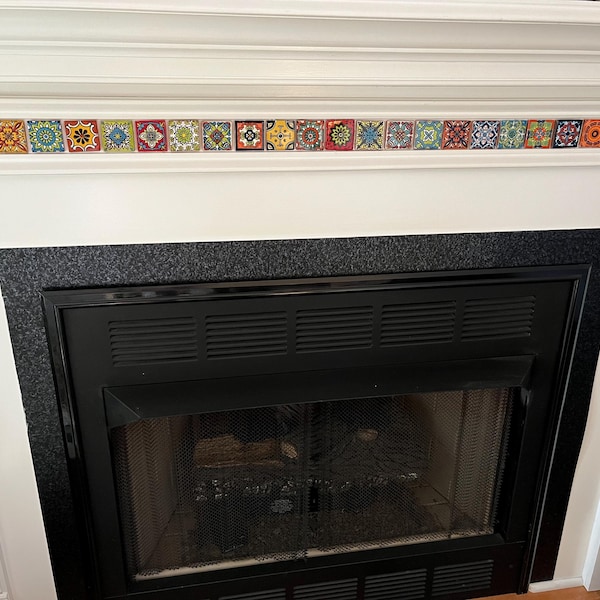 50 CERAMIC TILES Assorted Designs Mexican Tile Handmade Talavera ...