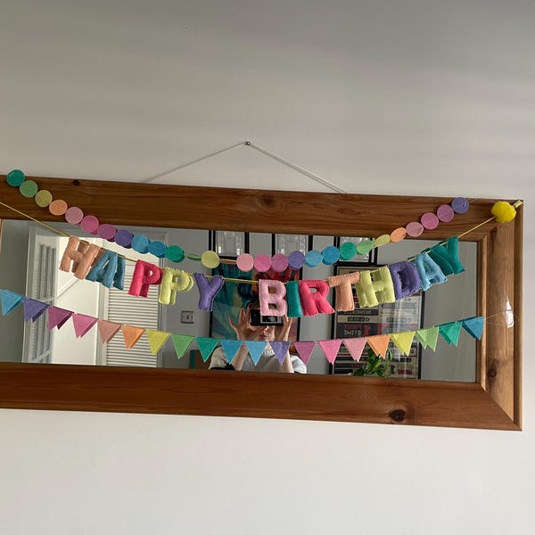 Reading Corner Banner in Colourful Felt Flags to Decorate a Nursery ...