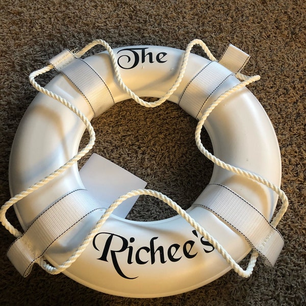 Decorative Life Ring / Custom Life Ring / Nautical Decor for Wall ...