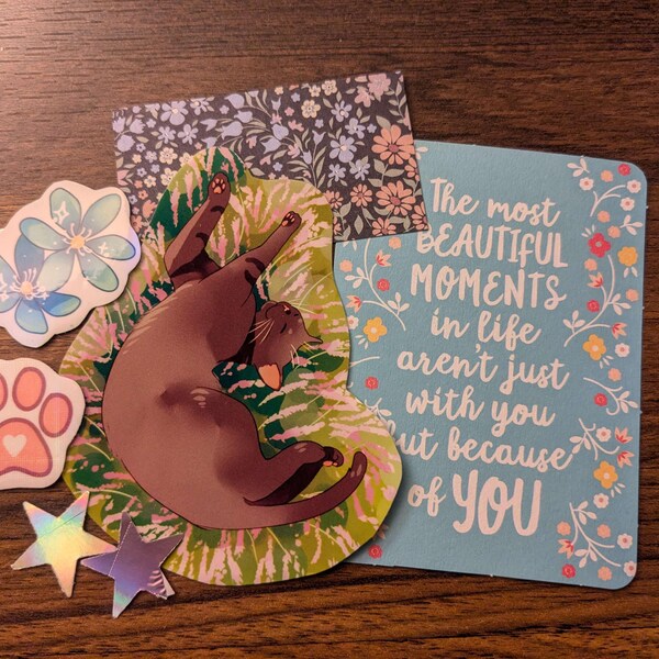 Summer Cat Sticker Bundle / Sticker Pack / Hydroflask Stickers / Vinyl ...