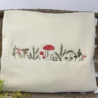 Enchanted Forest Mushrooms Border Machine Embroidery Design Original ...