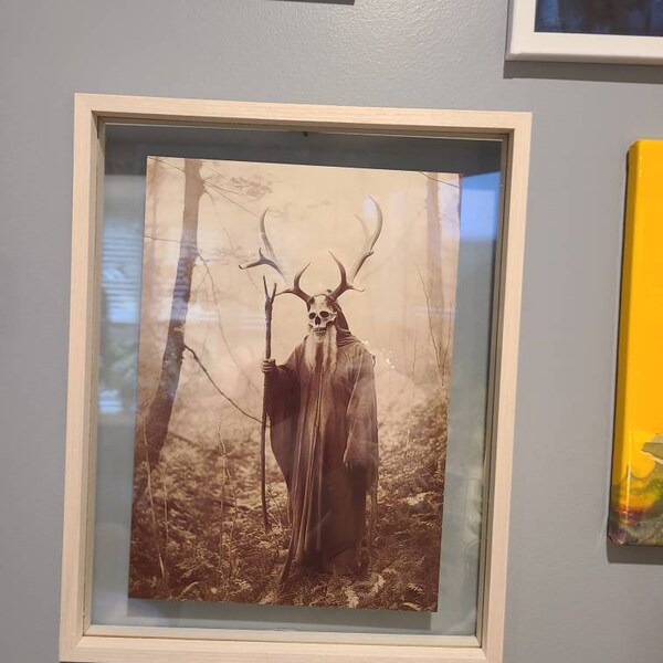 Druid of the Forest, Vintage Photography, Art Poster Print, Dark ...