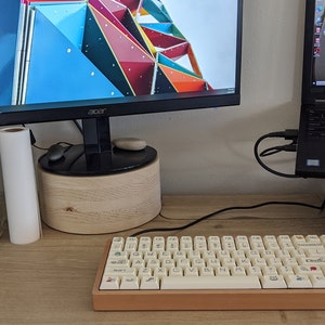 Angled Computer Monitor and Keyboard Stand - Etsy
