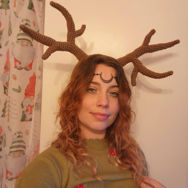 Wearable Antlers Set 4 Crochet Pattern by Crafty Intentions ...