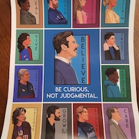 Be Curious, Not Judgemental Collage Medium Print - Etsy