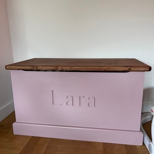 Handmade, Personalised Solid Wood Toy Box With Soft Closing Lid - Etsy UK