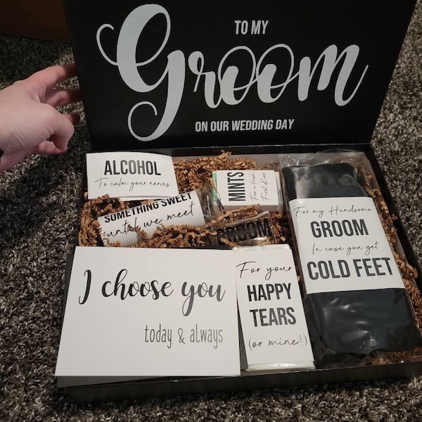 Filled Groom Gift From the Bride on Wedding Day, Gift for Groom, Groom ...
