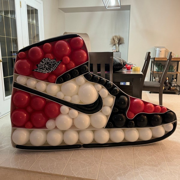 Sneaker From Balloons, Shoe Mosaic From Balloons, Decor Ideas, Mosaic ...