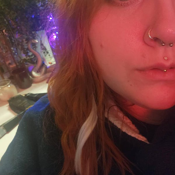 Cute Opal Conch Lip Stud Medusa Piercing Jewelry 16G Titanium/silver ...