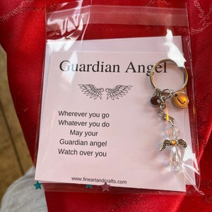 Guardian Angel Keychain Angel Key Ring Gift Protection - Etsy