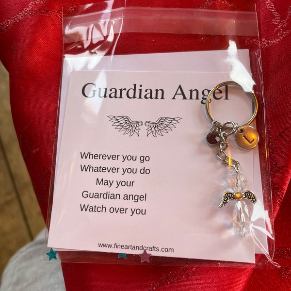 Guardian Angel Keychain, Angel Key Ring Gift, Gift for a Friend, Best ...