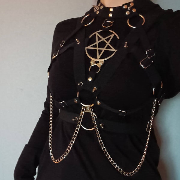Rib Cage Chain Harness - Etsy
