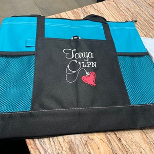 Personalized Monogrammed CNA Tote Bag Nurse Nursing Gift RN LPN Bsn ...