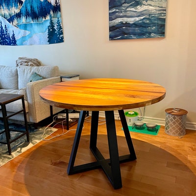 Dining TABLE LEG for ROUND Table Top,industrial Style Table Leg,steel ...