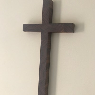 Handmade Wood Cross, Wall Hanging Wood Cross, Wall Decorative Cross ...