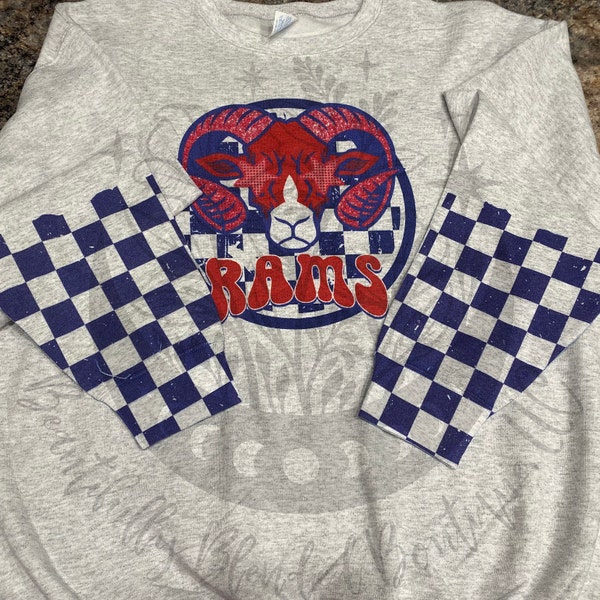Rams Preppy Mascot Png | Digital Download | Red Blue White - Etsy