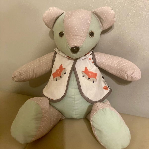 Teddy Bear Pattern Memory Bear Pattern Memory Bears Sewing Pattern Bear ...