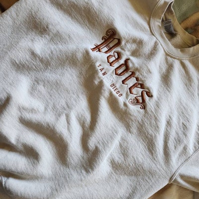 Padres San Diego Baseball Embroidered Crewneck Hoodie Padres Baseball ...