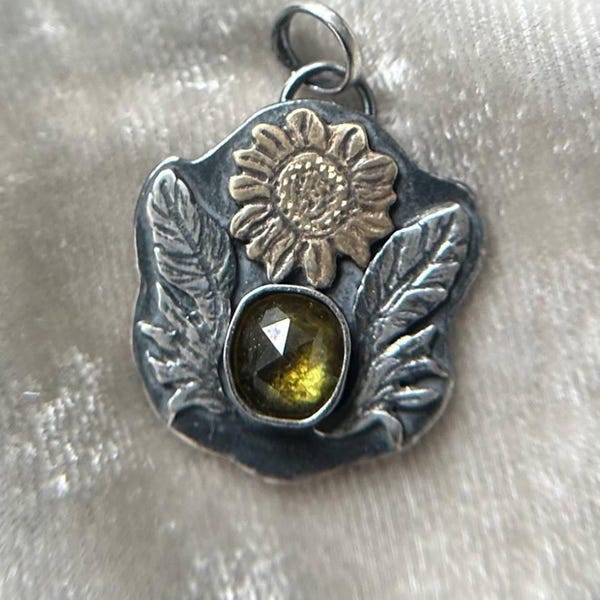 Datura Moonflower Necklace- Sterling Silver Handmade Metalsmith Jewelry ...