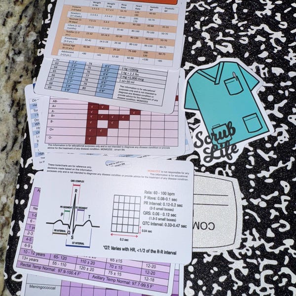 2 Set Weight Conversion, Temperature Conversion, Basic Assessment, Normal V/S - Nurse Badge ...