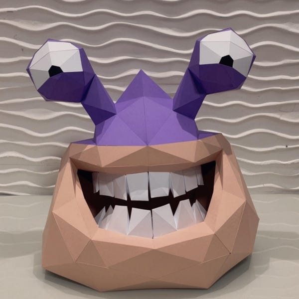 Crab Mask, Polygonal Paper Craft Mask PDF Template, Cosplay Costume - Etsy