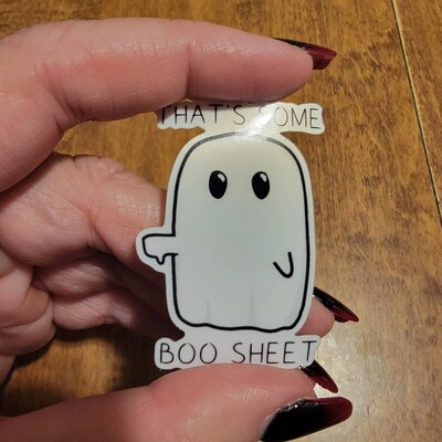 Funny Ghost Sticker Halloween Stickers Spooky Season Boo - Etsy