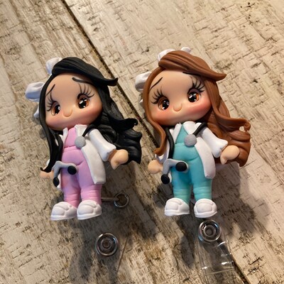 Nurse Clays, Doctor Clay Dolls for Bows-polymer Clay Bow Center Clay ...