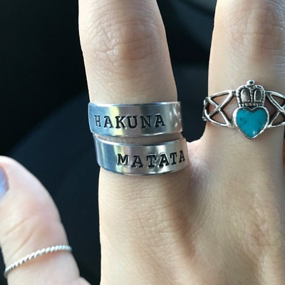 Hakuna Matata Twist Ring - Etsy
