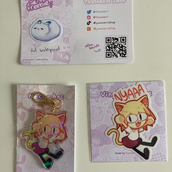 Neco-arc Acrylic Keychain / Anime Cat Keychain / Melty Blood Keychain ...