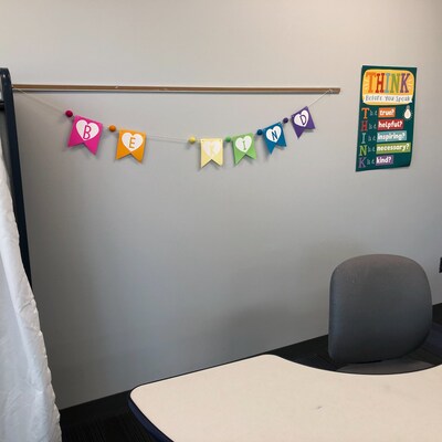 Be Kind Heart Rainbow Banner/classroom Decor/fireplace Mantel Garland ...