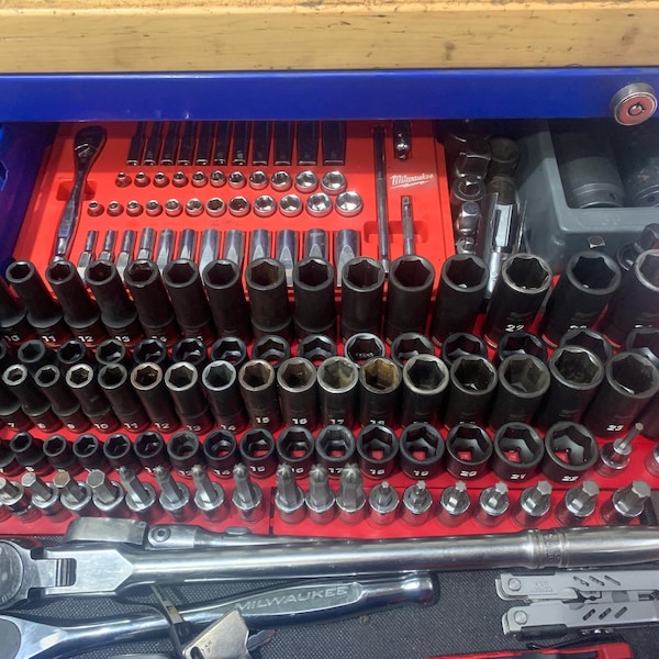 Large Spanner Rack - Angled | 6mm-32mm (27 Slot) | Spanner Holder ...