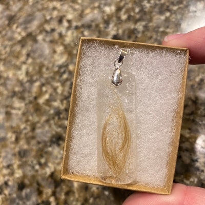 Custom Hair Locket Resin Keepsake Baby Hair Pet Hair - Etsy