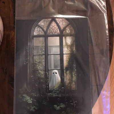 Ghost Outside Looking In, Vintage Poster, Art Poster Print, Dark ...