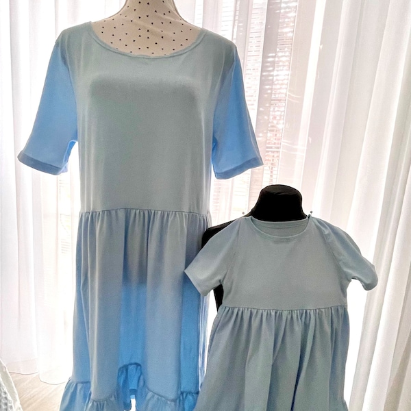 Smock Dress Sewing Pattern: Short Sleeve Babydoll Style (XS-5XL) (PDF ...