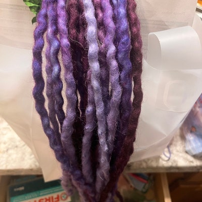 Indigo Goddess Accent Set of Wool Dreadlocks - Etsy