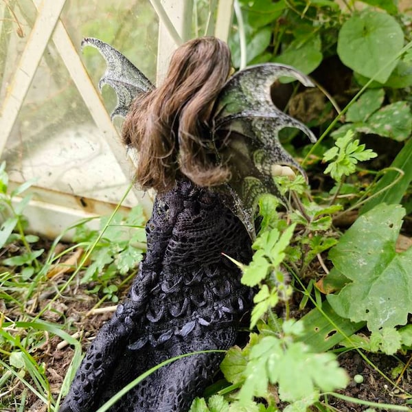 OOAK Gorgeous Sparkly Handmade Fantasy Mermaid Fairy Wings for Dolls ...