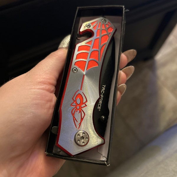 Personalized SPIDERMAN Pocket Knife Groomsmen Birthday Gift for Him Dad ...
