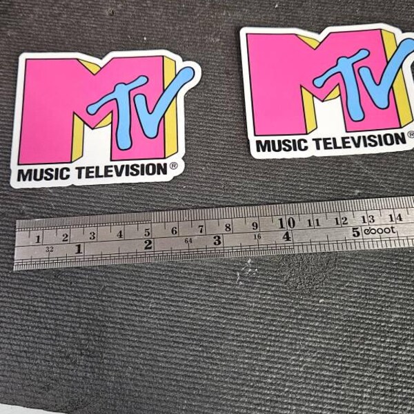 MTV Sticker | Neon Sticker | Music Sticker | Retro Sticker | Fun ...