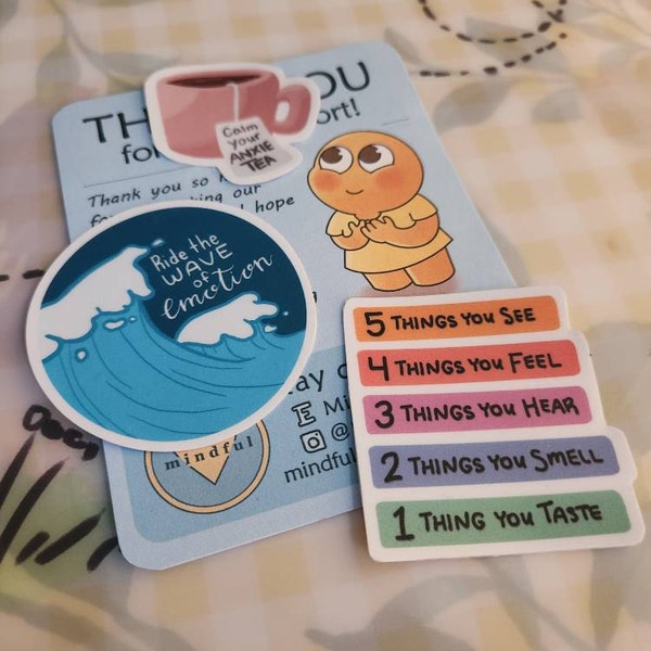Mental Health Grounding Sticker / “feel the Ground That’s Holding You ...