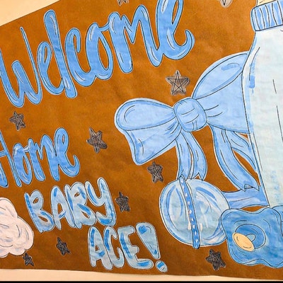 Butcher Sign Bachelorette Banner Kraft Paper Banner Custom Hand Painted ...