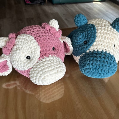 Cow Head Keychain Crochet Pattern 2 Spot Face Pattern Extension PDF ...