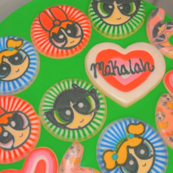 Power Puff Girls Sugar Cookies - Etsy