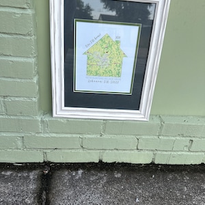 Split House Map Moving Away Gift the Journey Continues Retirement Gift ...