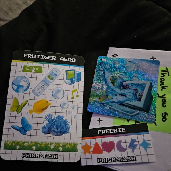 Y2k Aesthetic Sticker | Holographic Sparkle | Bold 2000's Graphic ...
