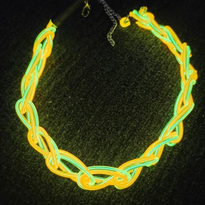 NIGHT OWL neon Mask Handmade,el Wire,owl,hawk,outfit,animal Mask,edm ...