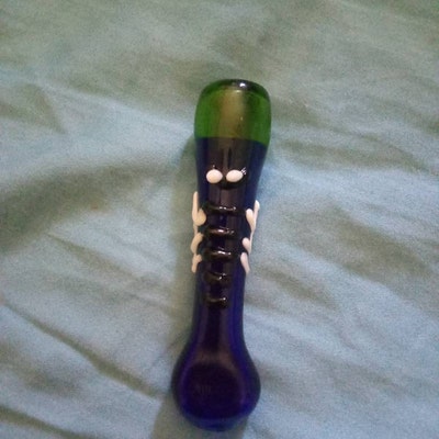 One Hitter Pipe Glass Chillum Pipes Mystery Fumed Chillum by Moonlight ...