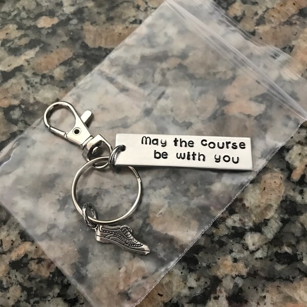 May the Course Be With You - Running Keychain - Cross Country Keychain ...