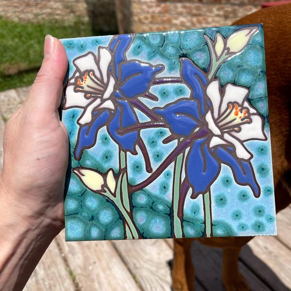 Hand Glazed Ceramic 6x6 Monarch Butterfly Tile Trivet - Etsy