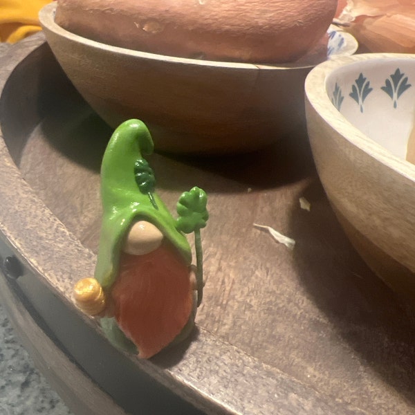 Miniature Garden Gnome Tiny Stone Gnome for Garden Handmade Gnome ...